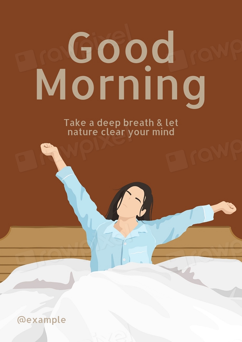 Good morning editable poster template | Premium Editable Template ...