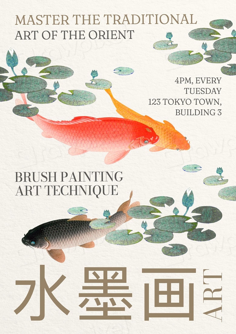 Traditional art class poster template | Premium Editable Template ...