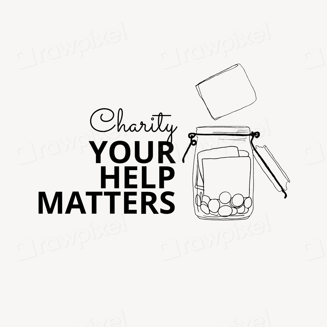 Your help matters logo template, | Premium Logo Maker - rawpixel