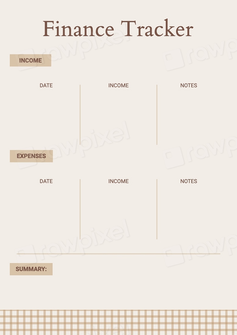 Finance tracker template | Premium Editable Template - rawpixel