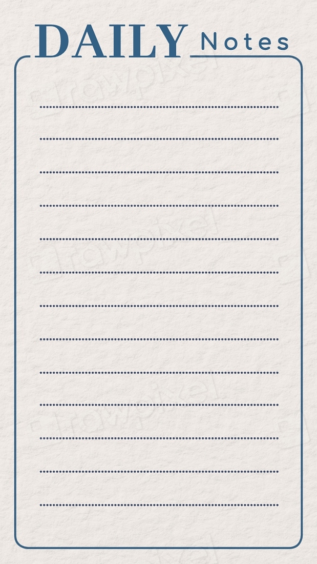 Daily notes template | Premium Editable Template - rawpixel