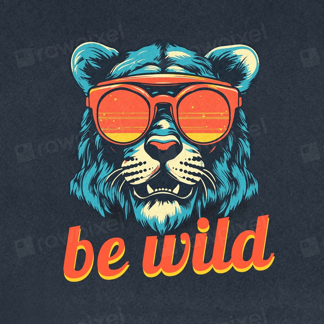 Be wild vintage logo template | Free Logo Maker - rawpixel