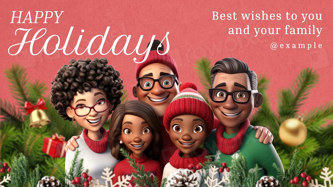 Happy holidays blog banner template | Premium Editable Template - rawpixel