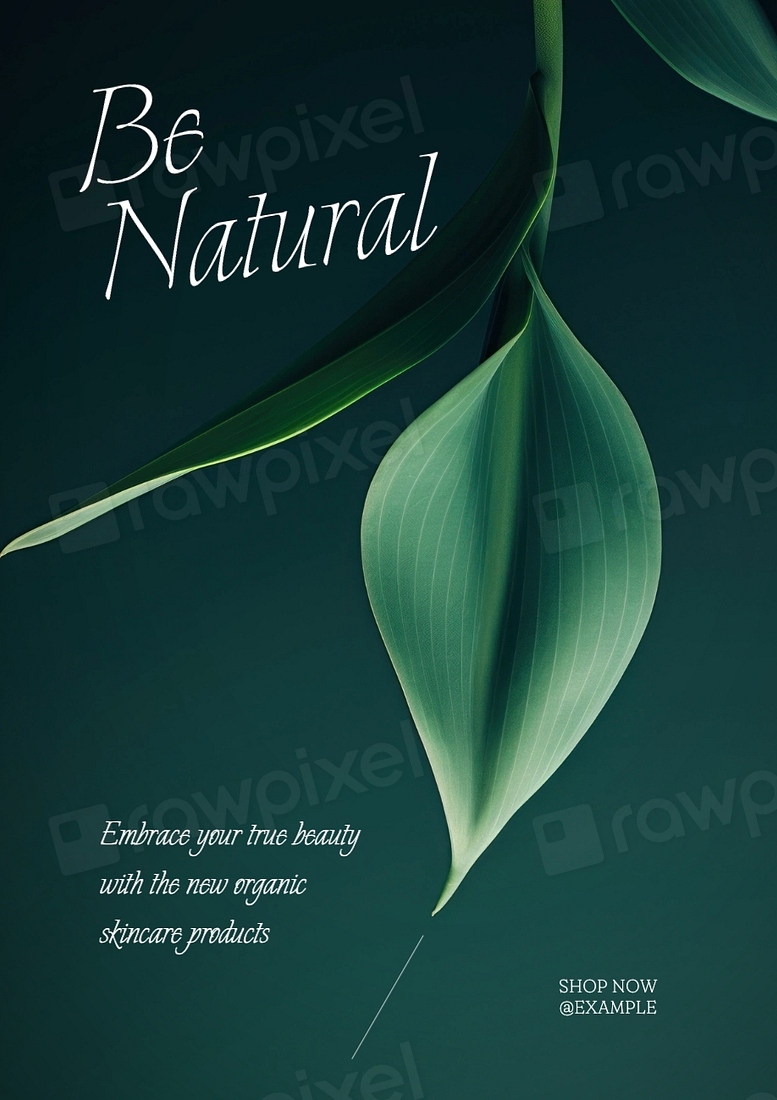 Be natural poster template | Premium Editable Template - rawpixel