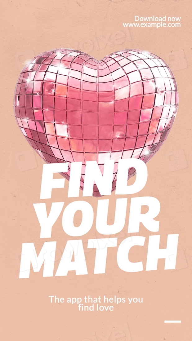 Dating app Facebook story template | Premium Editable Template - rawpixel