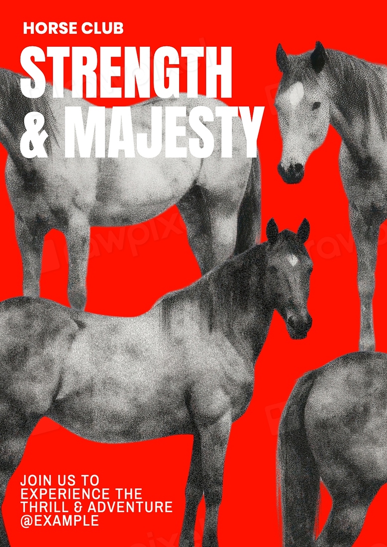 Horse riding poster template | Premium Editable Template - rawpixel