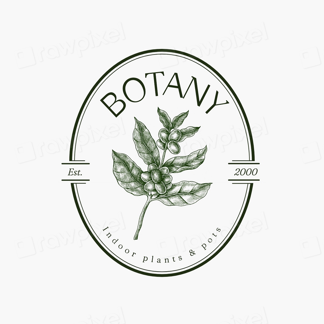 Botany logo, editable vintage business | Premium Logo Maker - rawpixel