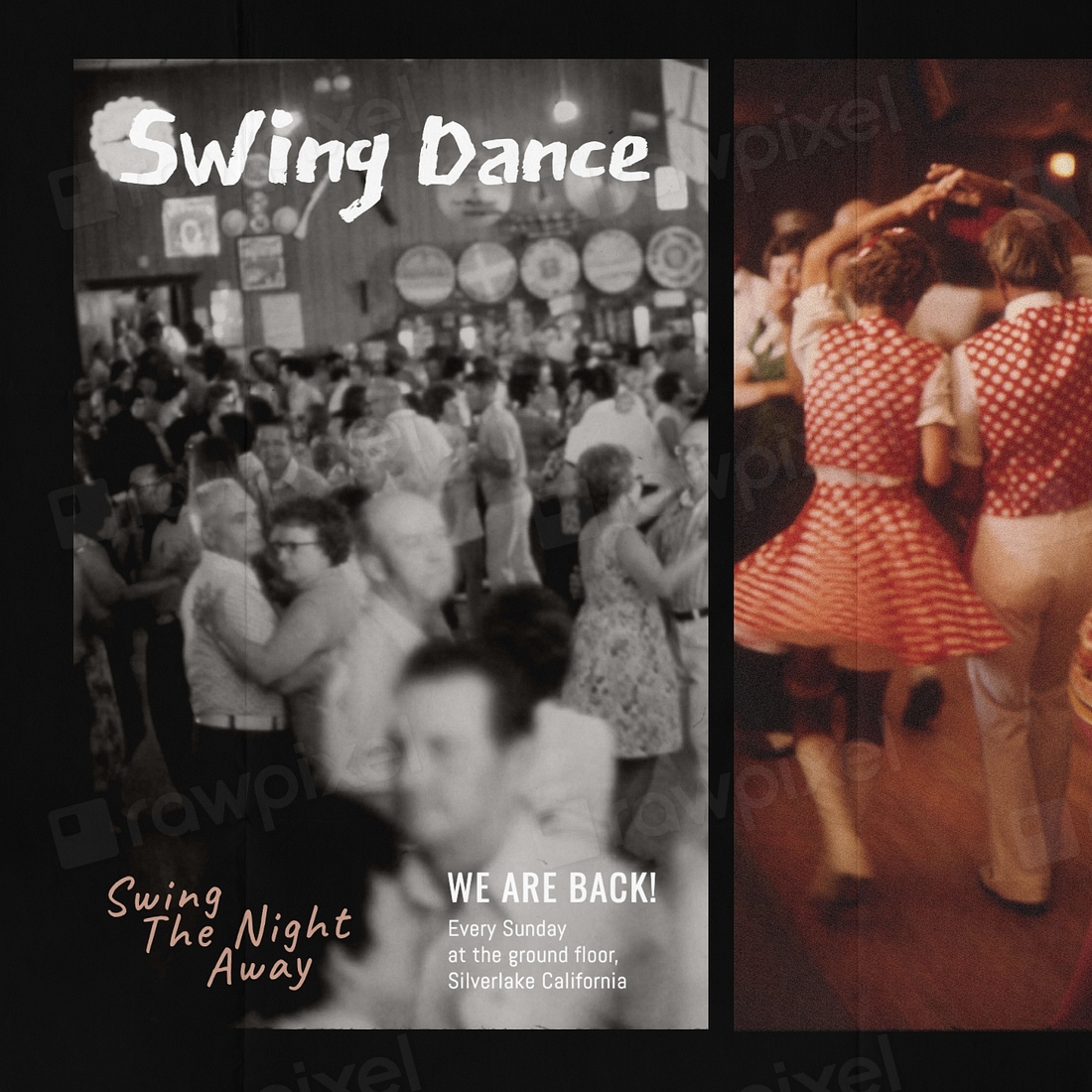 Dance school Facebook post template, | Free Editable Template - rawpixel