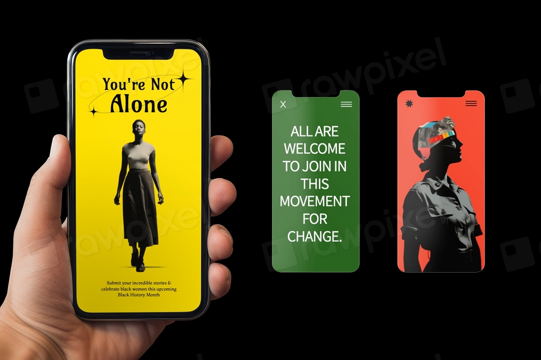 Phone screen mockup, editable design | Premium Scene Creator - rawpixel