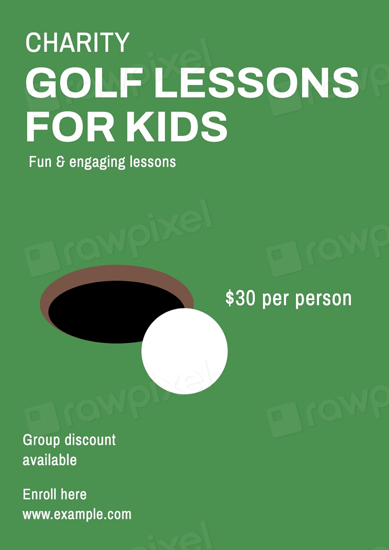 Golf lessons poster template | Premium Editable Template - rawpixel