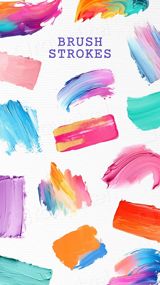 Brush stroke, editable design set | Premium Editable Design - rawpixel