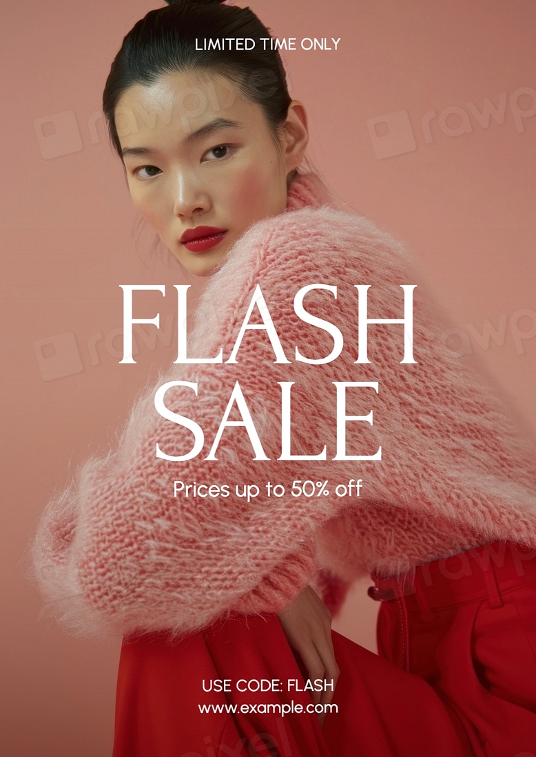 Flash sale poster template | Premium Editable Template - rawpixel