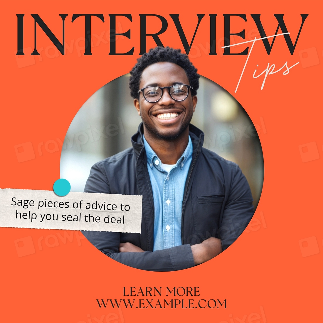 Job interview Instagram post template | Premium Editable Template ...