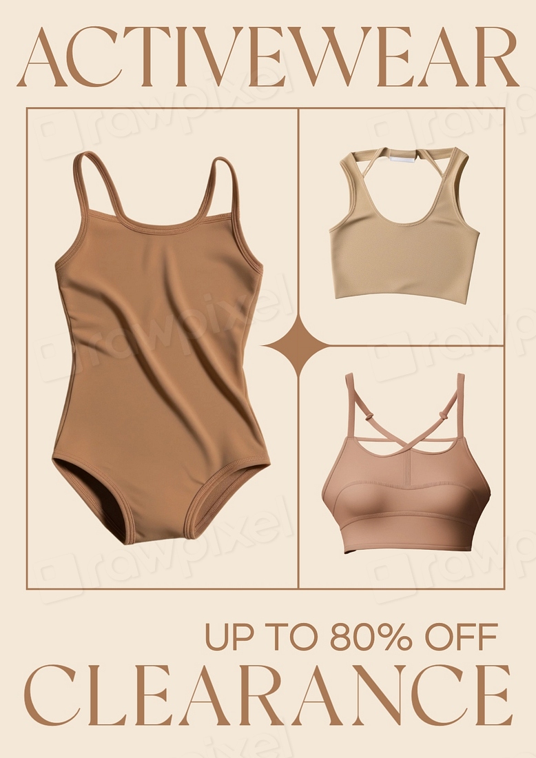 Activewear clearance sale poster template | Premium Editable Template ...