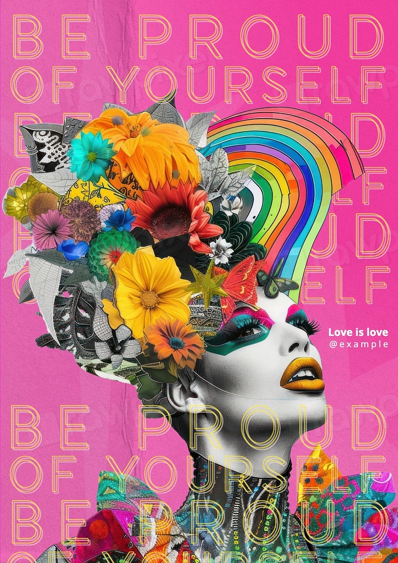 Be proud poster template | Premium Editable Template - rawpixel