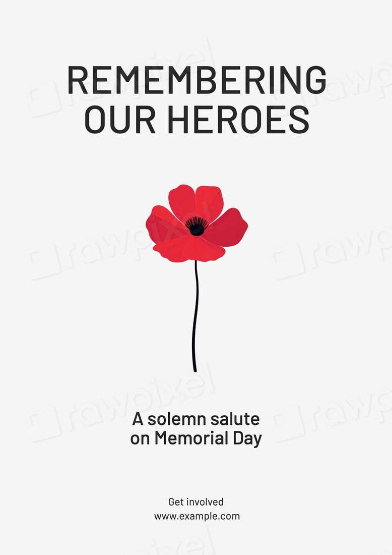Memorial day poster template | Premium Editable Template - rawpixel