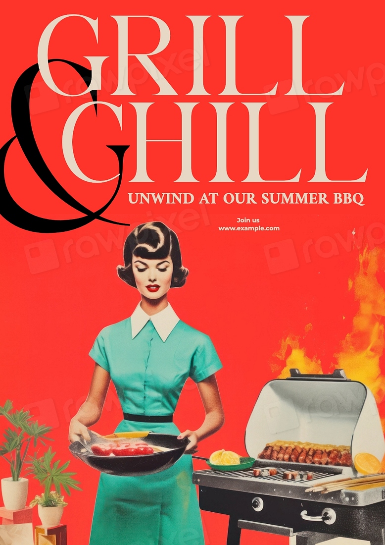 Summer bbq poster template | Premium Editable Template - rawpixel