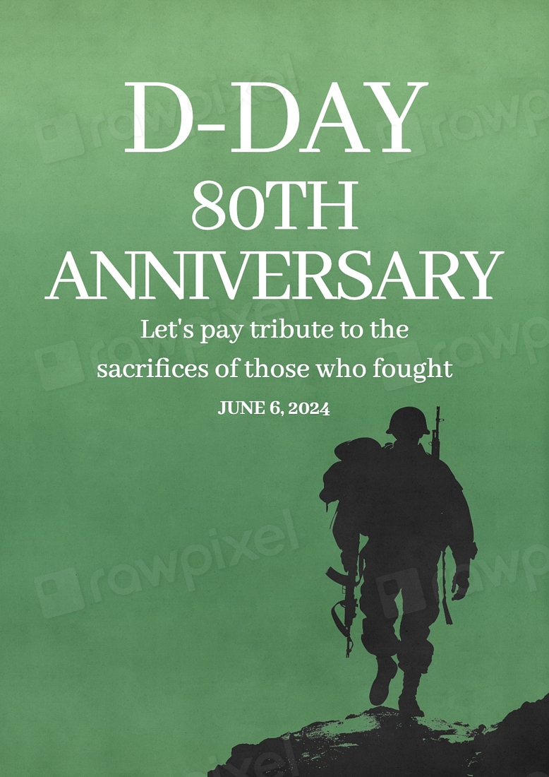 D-day anniversary poster template | Premium Editable Template - rawpixel