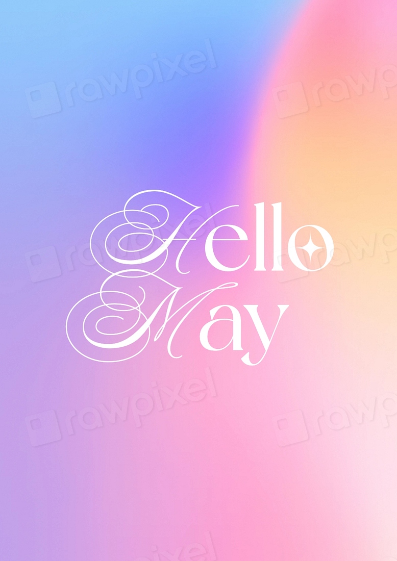 Hello May poster template, editable | Premium Editable Template - rawpixel