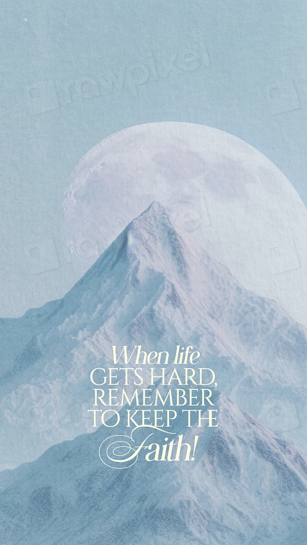 Faith quote mobile phone wallpaper | Premium Editable Template - rawpixel