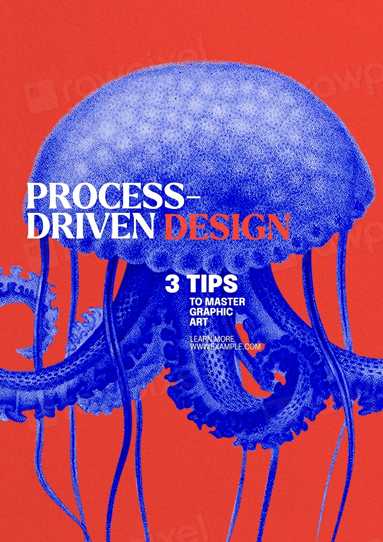 Process-driven design poster template, editable | Premium Editable ...