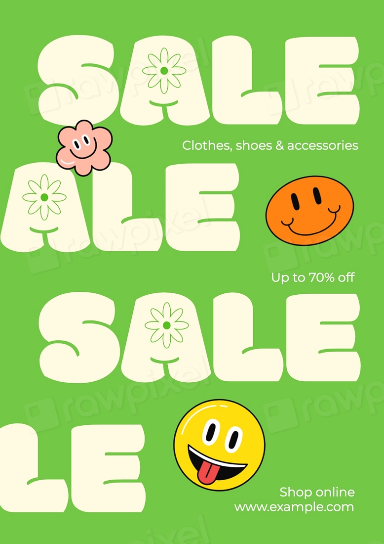 Sample sale poster template, editable | Premium Editable Template ...