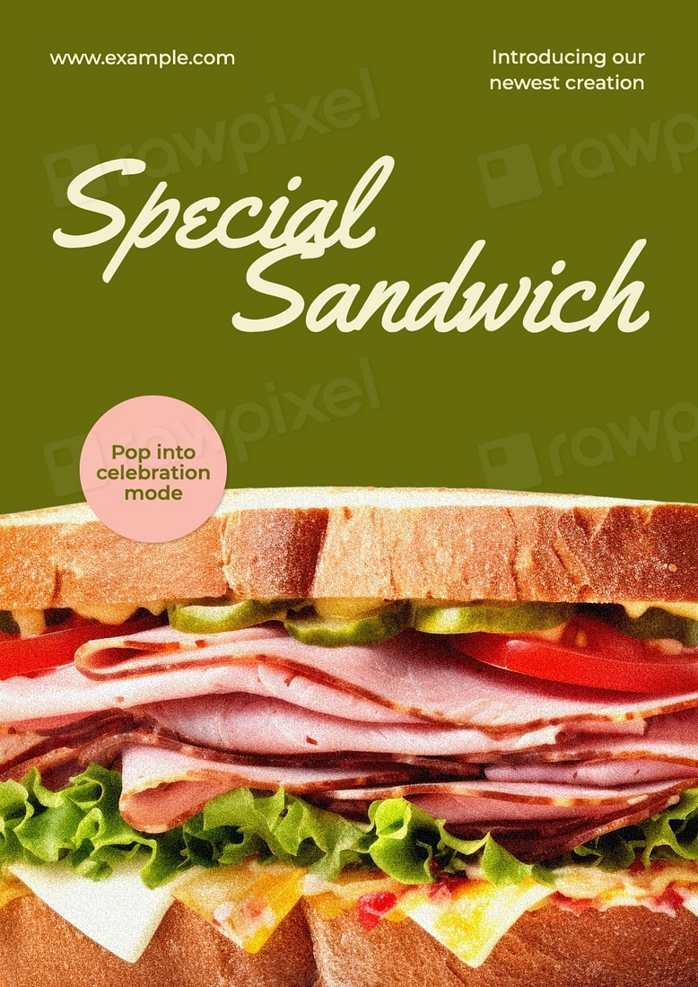 Special sandwich poster template | Premium Editable Template - rawpixel