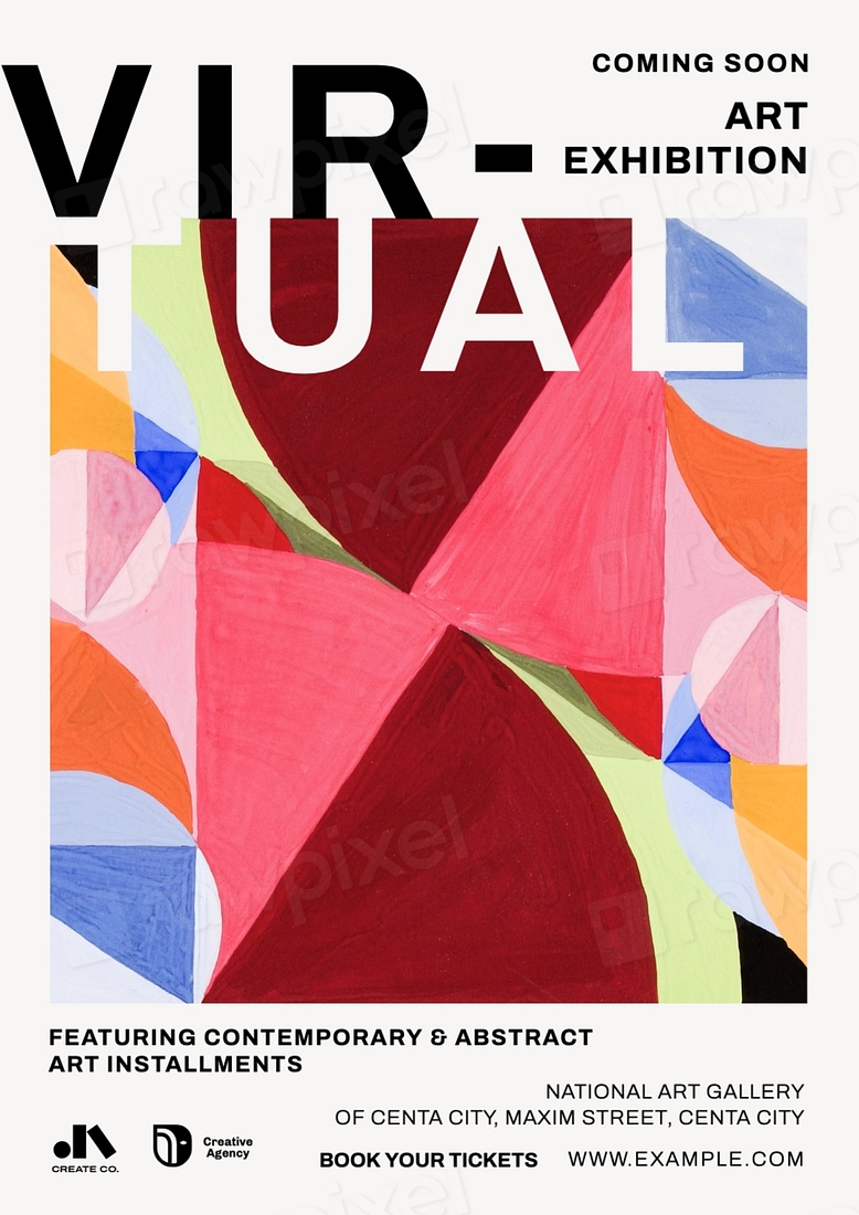 Virtual art exhibition | Premium Editable Template - rawpixel