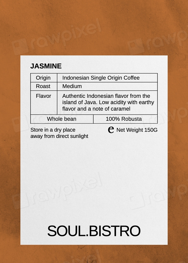 Coffee label template, editable branding | Premium Editable Template ...