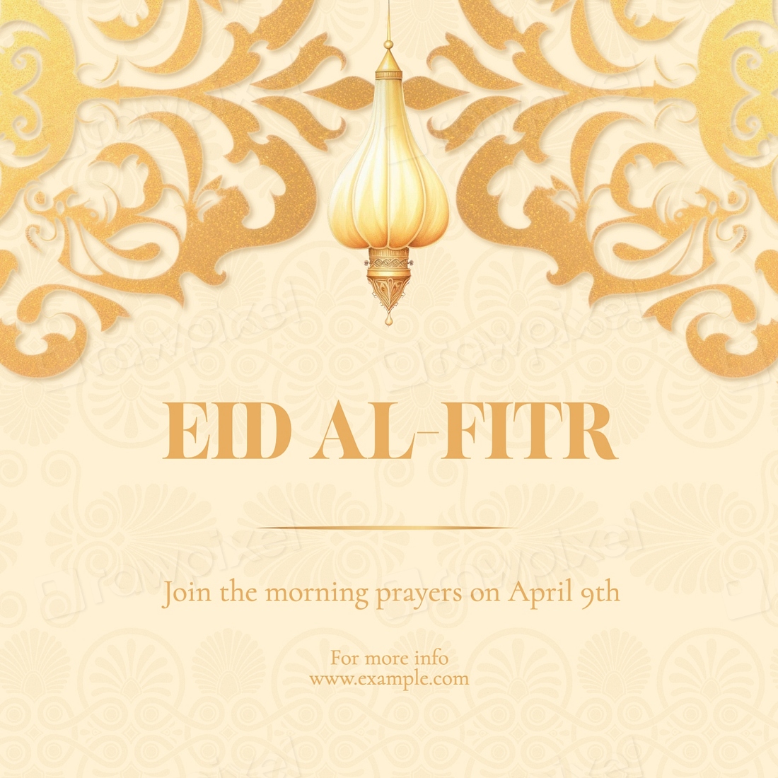 Eid al-Fitr Facebook post template | Premium Editable Template - rawpixel