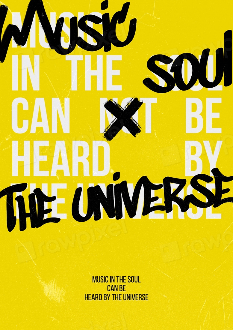 Music quote poster template | Premium Editable Template - rawpixel