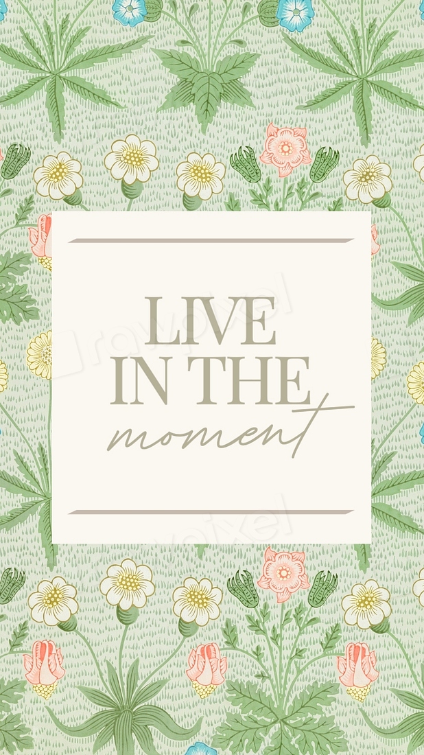 Be present mobile wallpaper template | Premium Editable Template - rawpixel