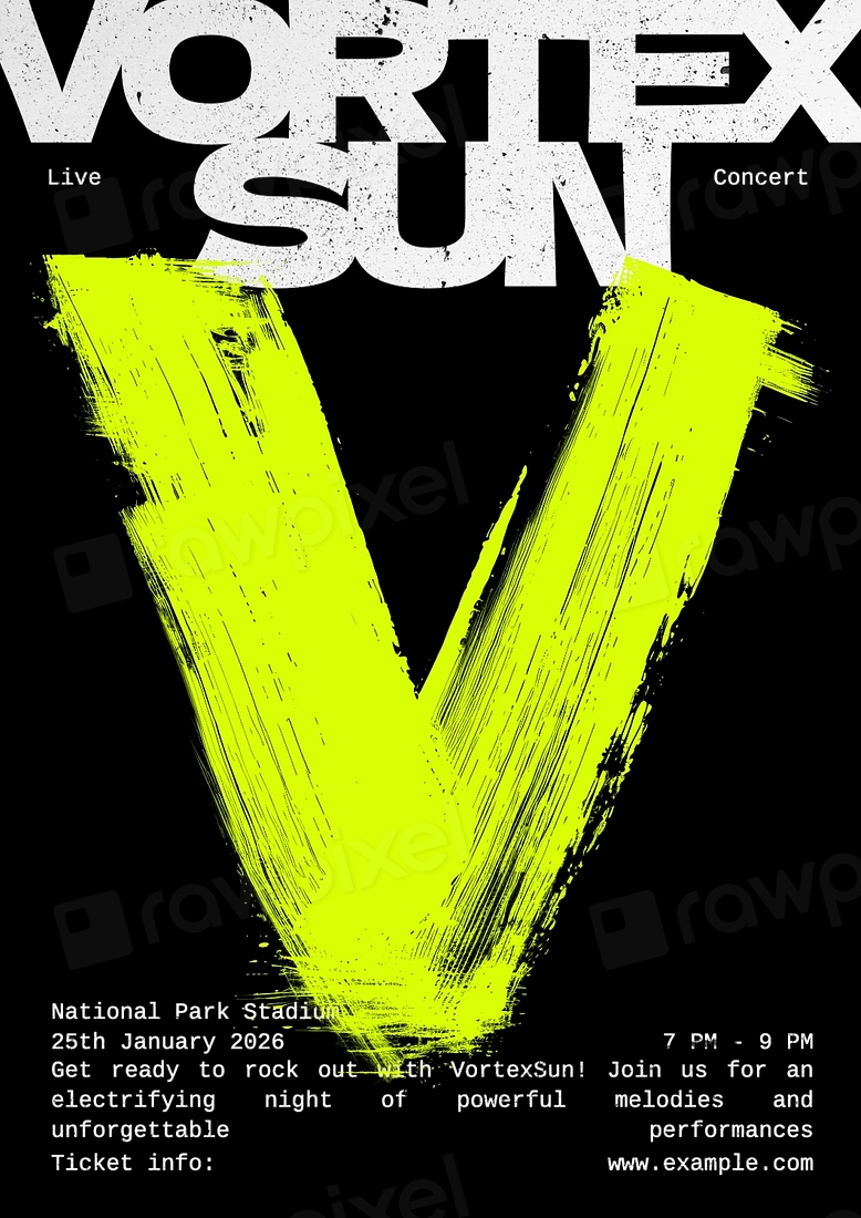 Live concert poster template, editable | Premium Editable Template ...