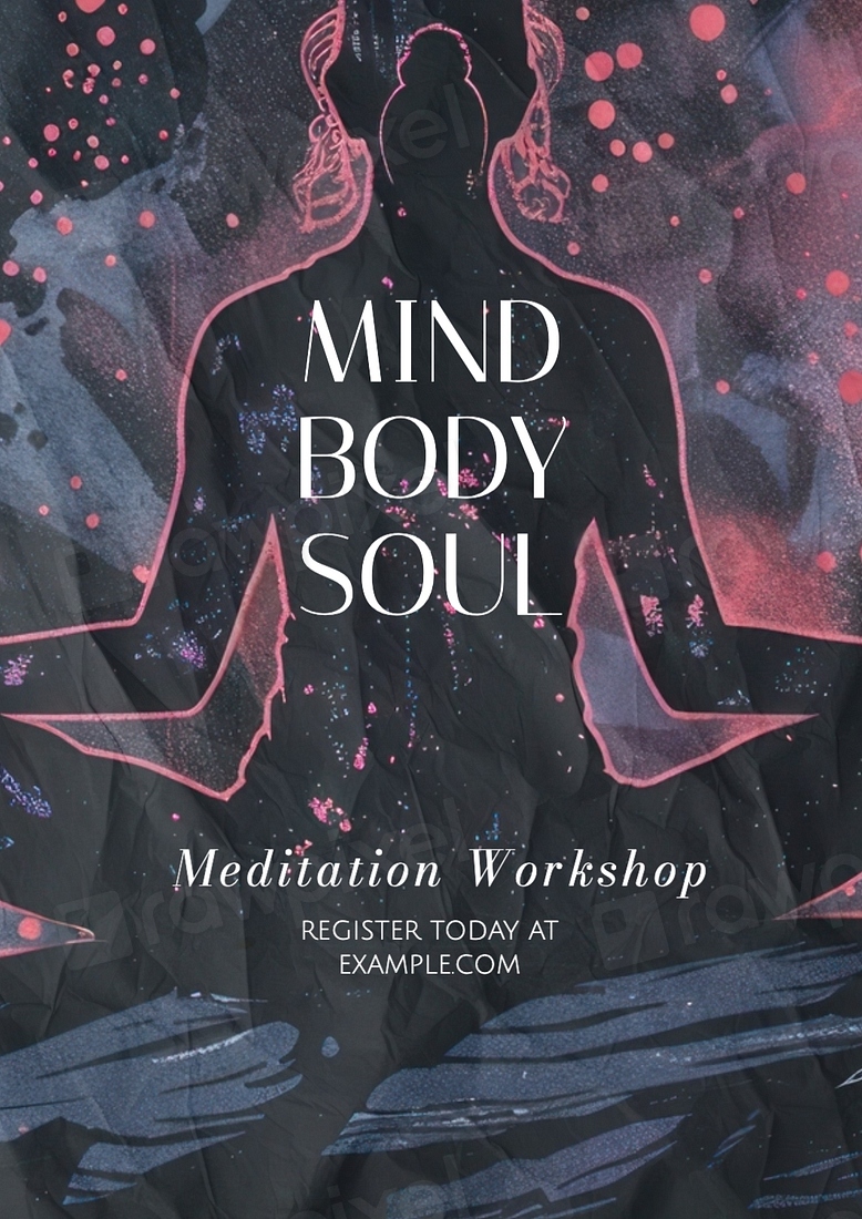Mind, body, soul poster template | Premium Editable Template - rawpixel