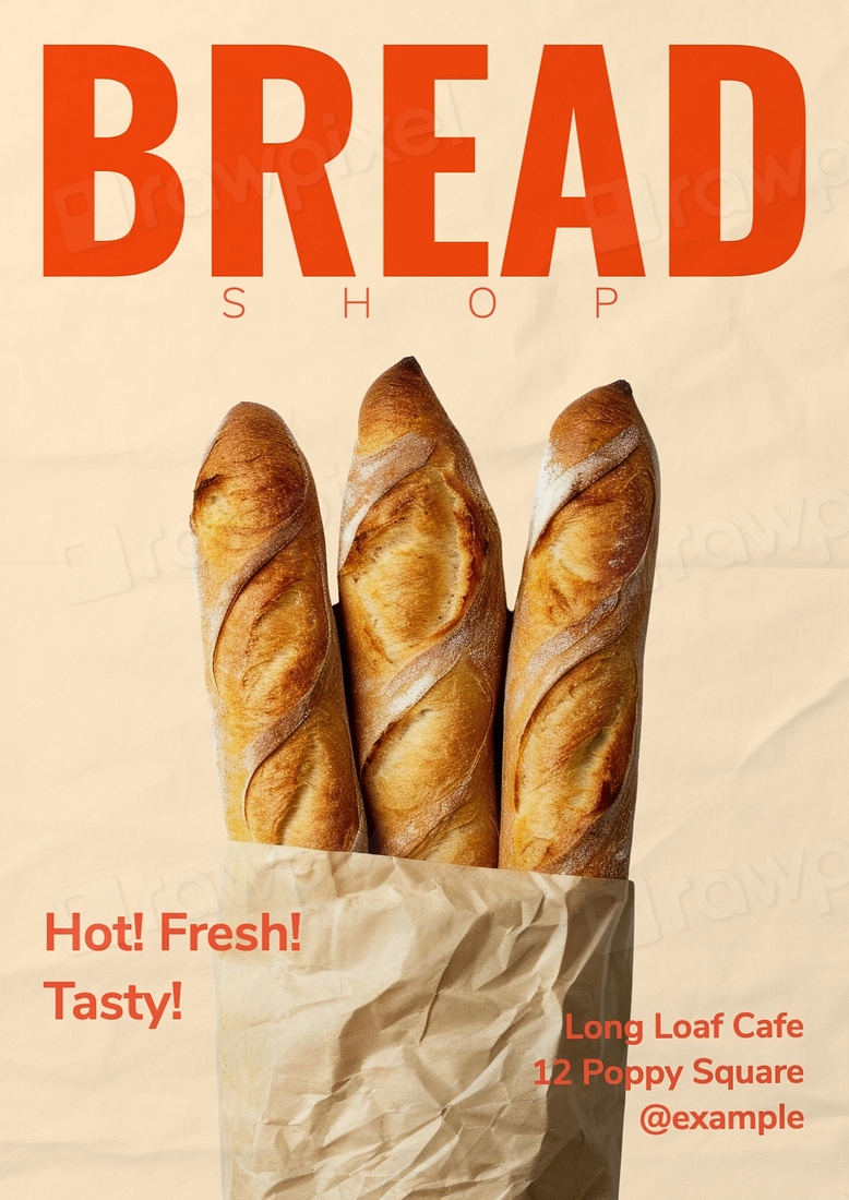 Bread shop poster template | Premium Editable Template - rawpixel
