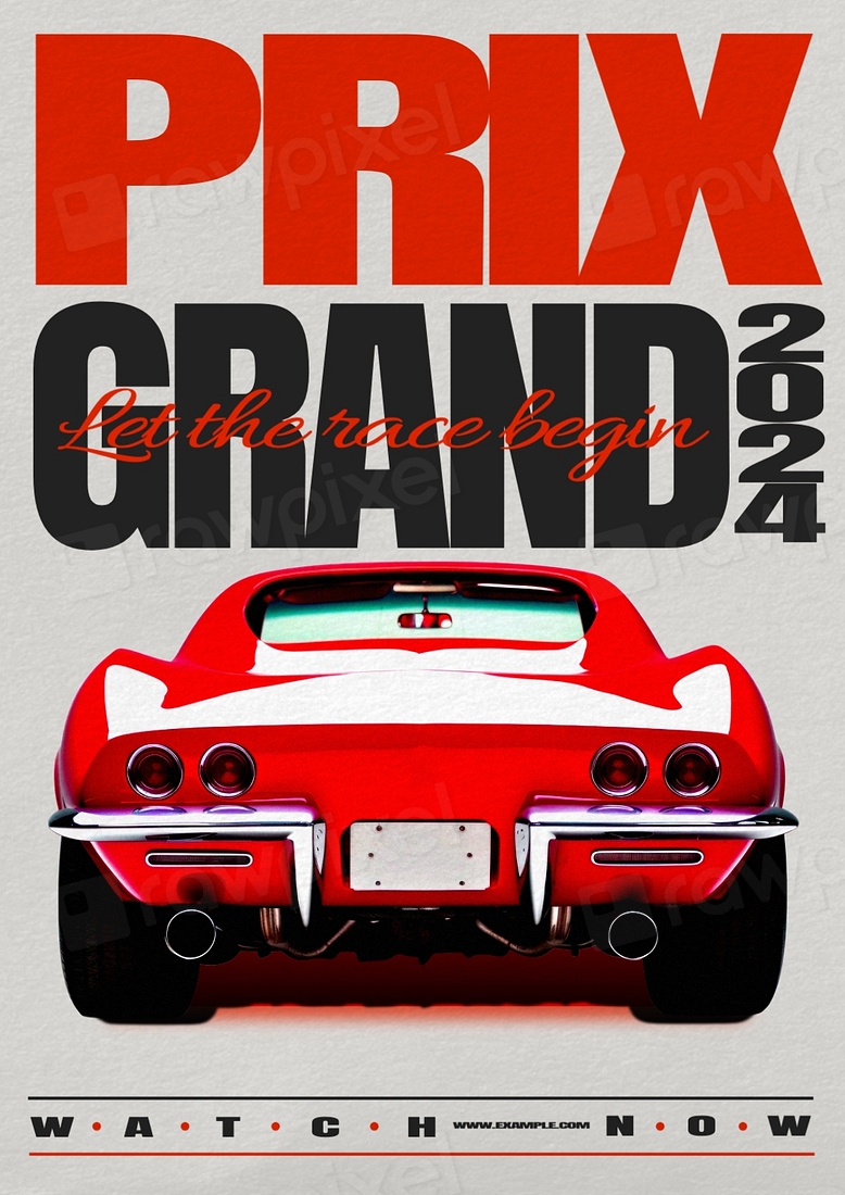 Grand prix poster template | Premium Editable Template - rawpixel