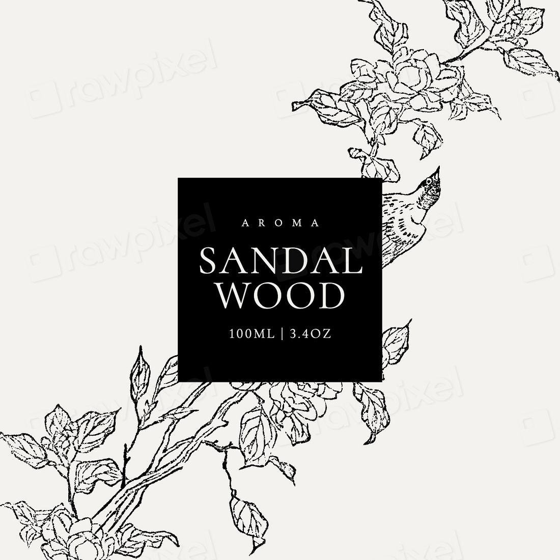 Perfume label template, editable business | Premium Logo Maker - rawpixel