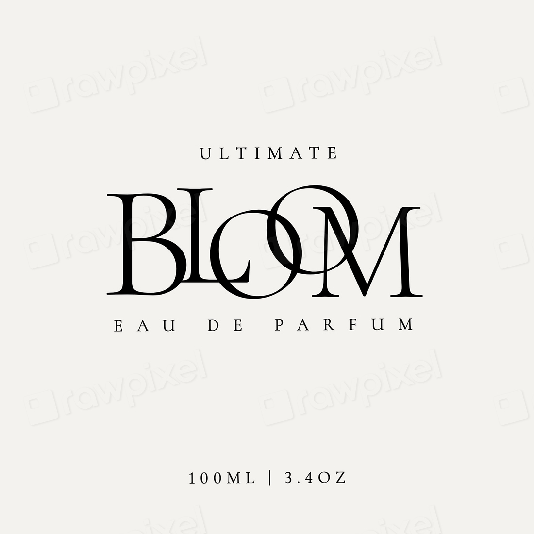Perfume label template, editable business | Free Logo Maker - rawpixel