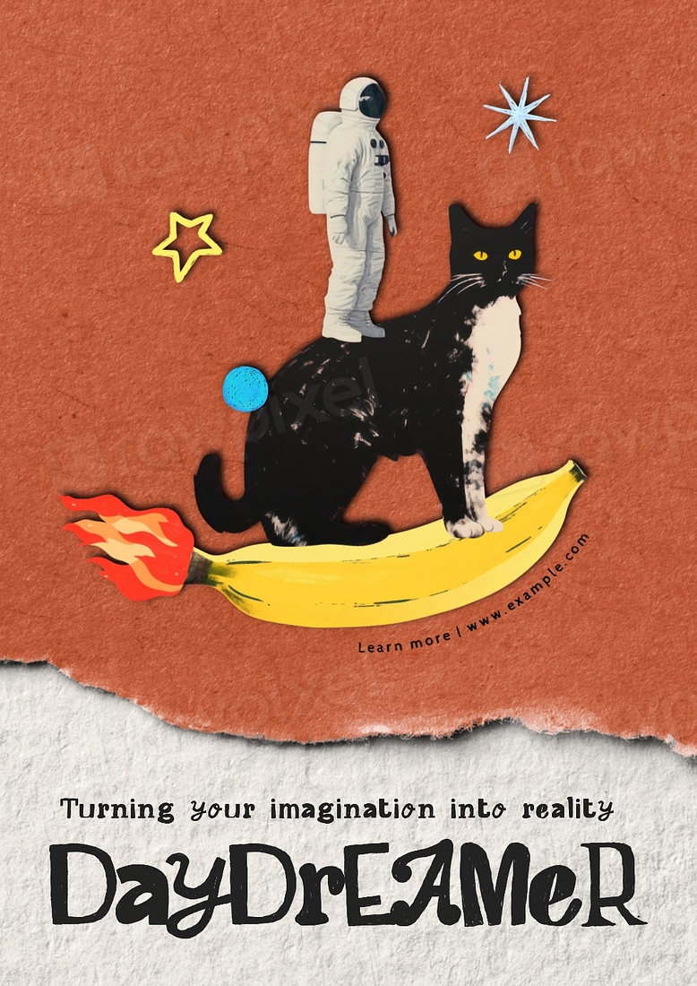 Daydreamer poster template | Premium Editable Template - rawpixel