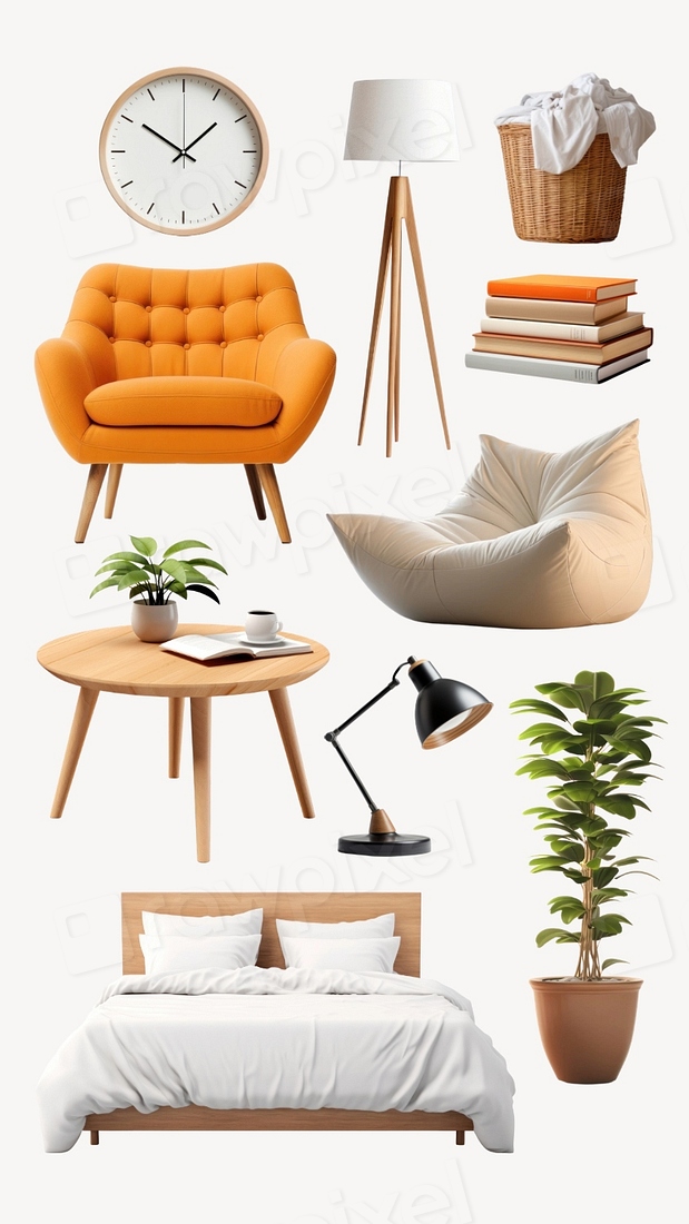 Home decor items isolated element | Premium Editable Design - rawpixel