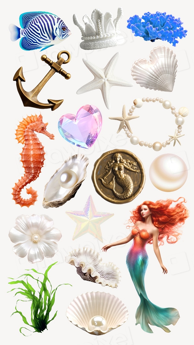 Editable underwater collage design element | Premium Editable Design ...