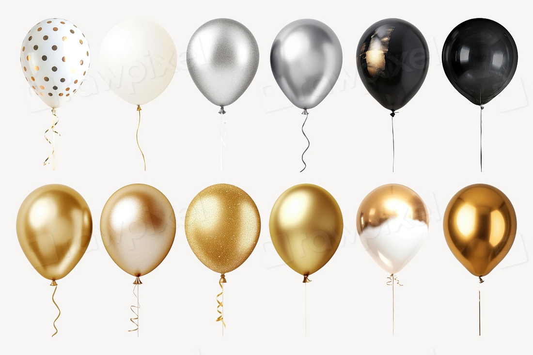 Editable Luxury party balloon design | Premium Editable Design - rawpixel