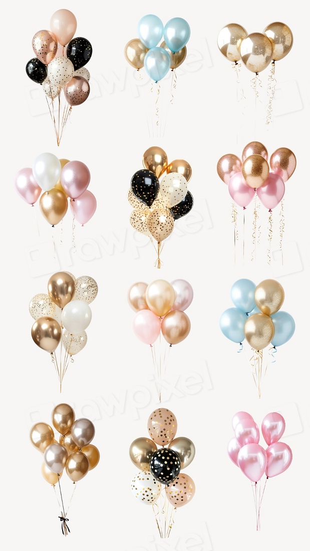 Editable party balloon design element | Premium Editable Design - rawpixel