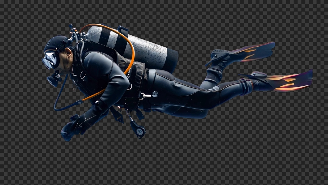 Scuba diver swimming animation isolated | Free Transparent Video - rawpixel
