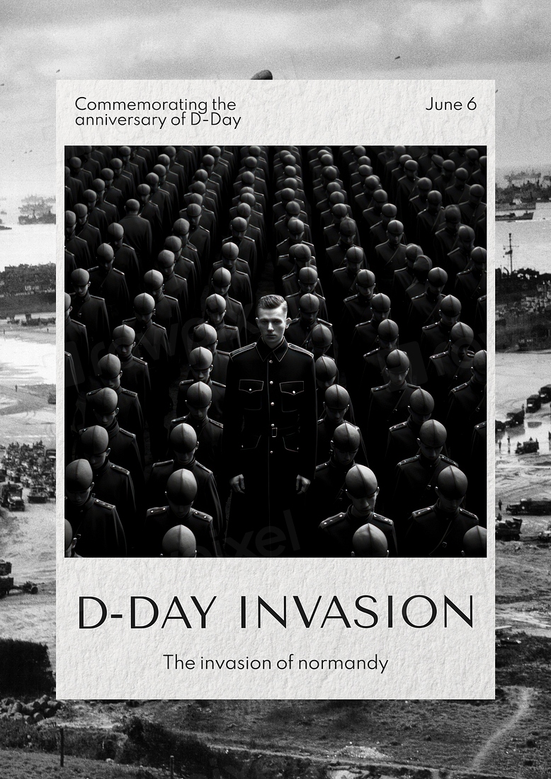 D-Day invasion poster template | Free Photo - rawpixel