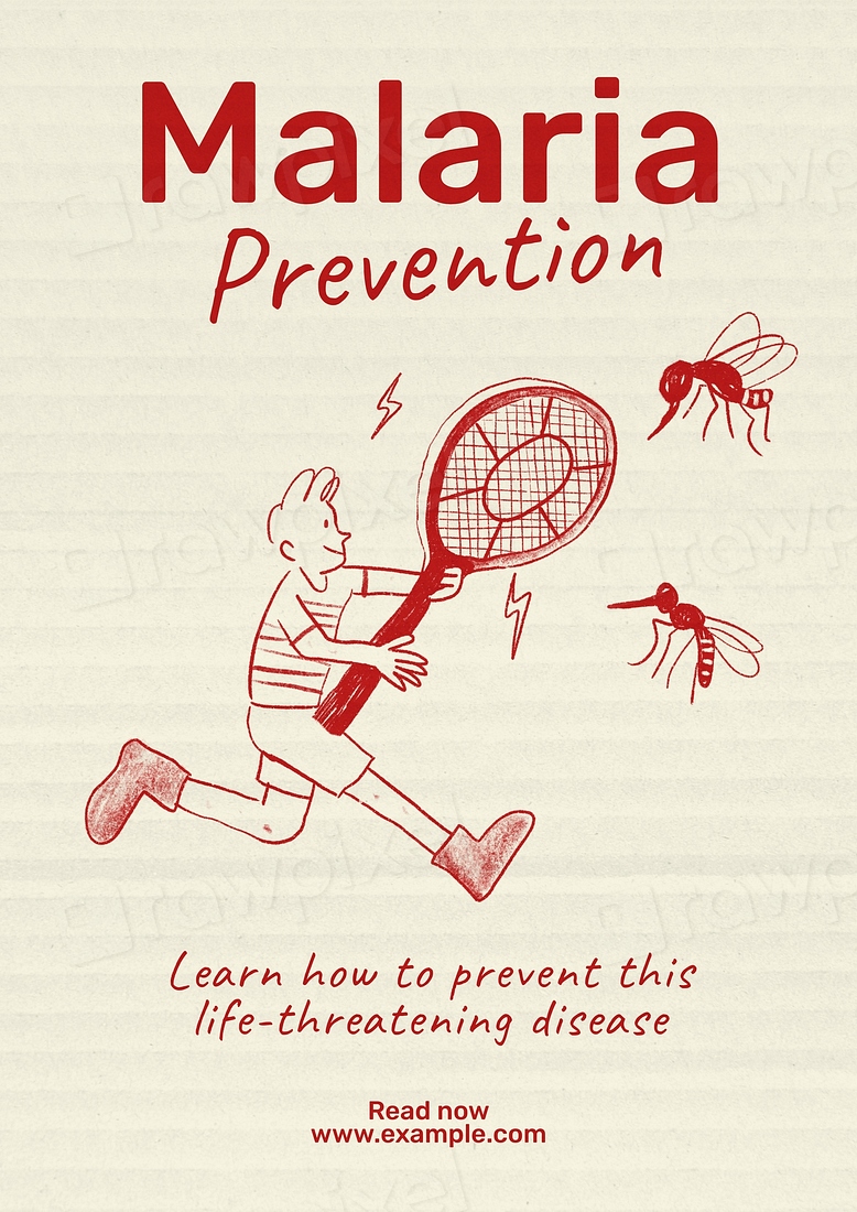 Malaria prevention poster template | Free Photo - rawpixel