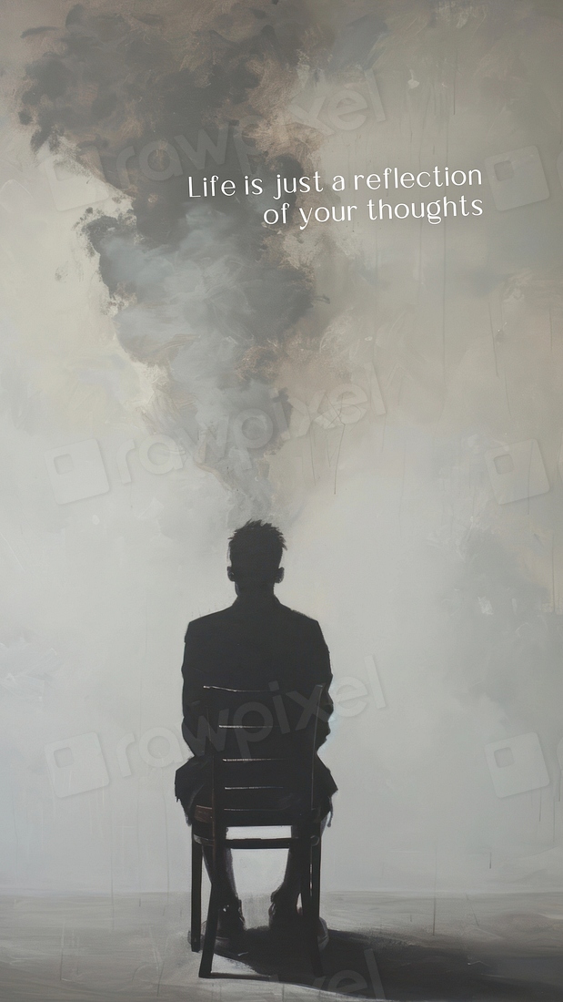 Thoughts & reflection quote mobile | Premium Photo - rawpixel