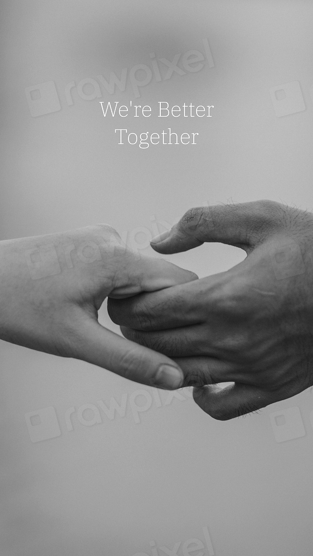 We're better together quote mobile | Premium Photo - rawpixel