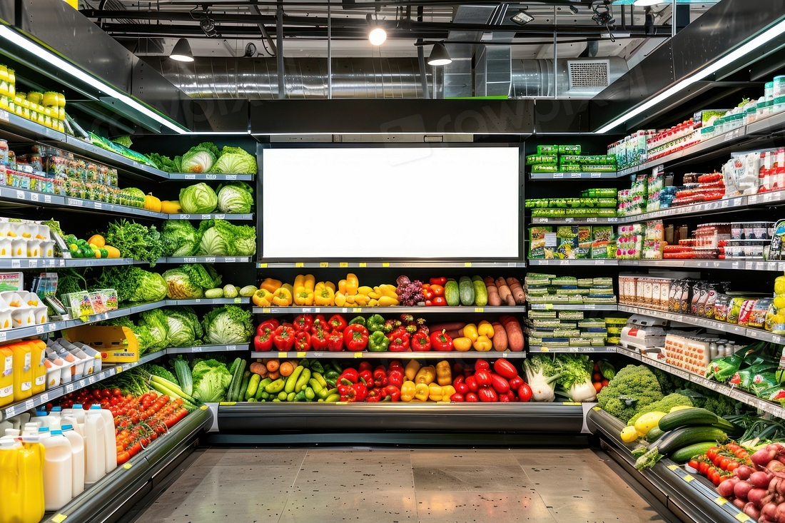 Stand billboard mockup supermarket shop | Free Photo - rawpixel