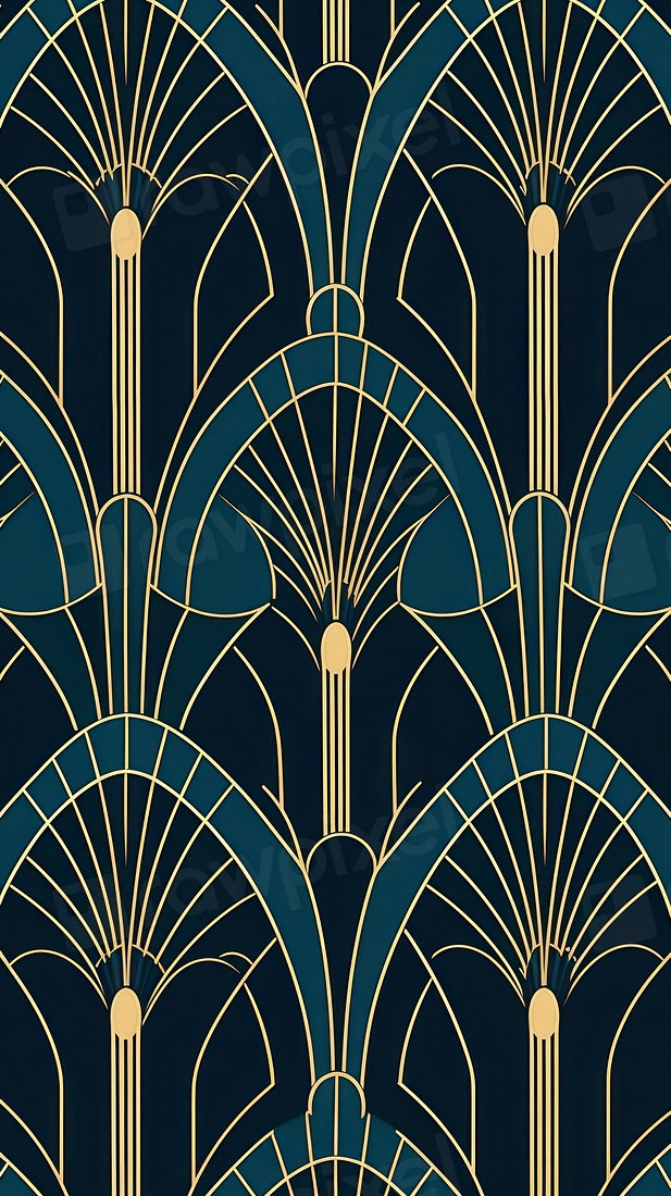 Art deco seamless wallpaper pattern | Premium Photo Illustration - rawpixel